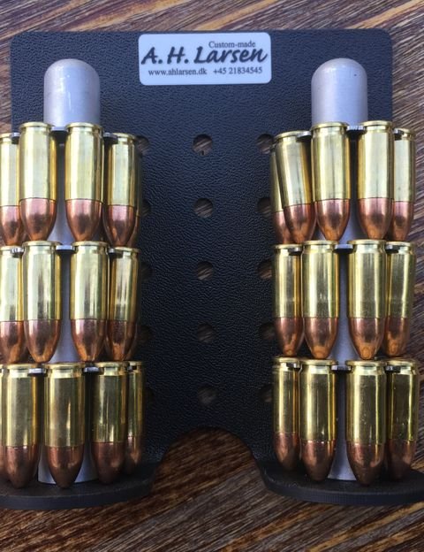 Moon Clip Holder ( ø15 stænger) for S&W 929 9x19 - Moonclips - A.H.Larsen